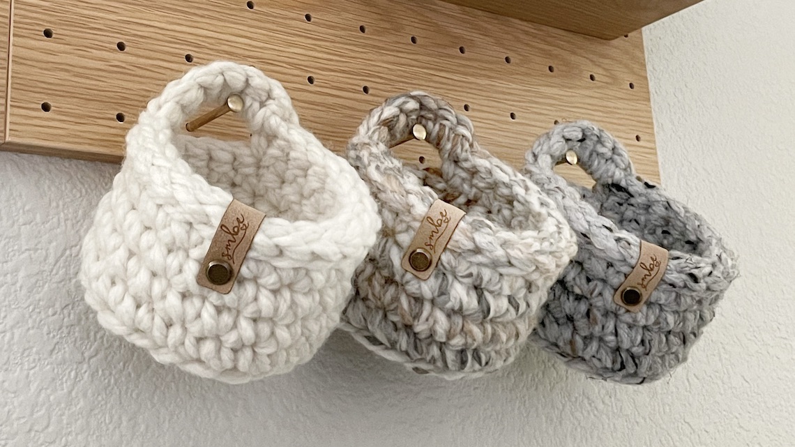 Crochet Peg Board Basket Pattern | Simply Made by Erin