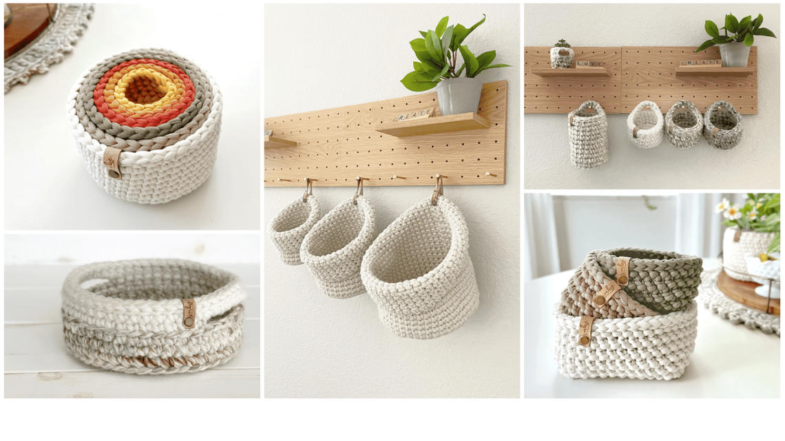 12 Free Crochet Basket Patterns | Simply Made by Erin